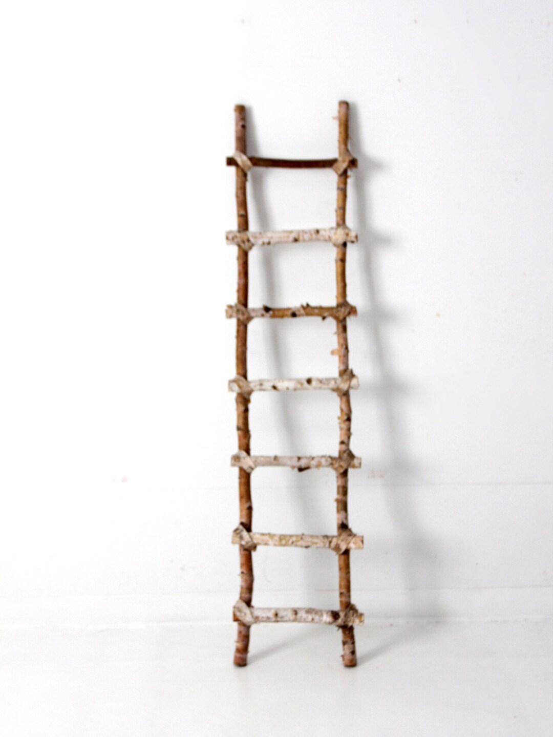 Vintage Rustic Birch Ladder - Etsy