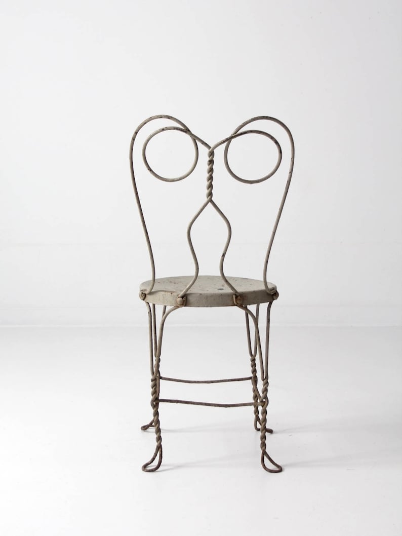 Vintage Ice Cream Parlor Chair Vintage Metal Cafe Chair - Etsy Singapore