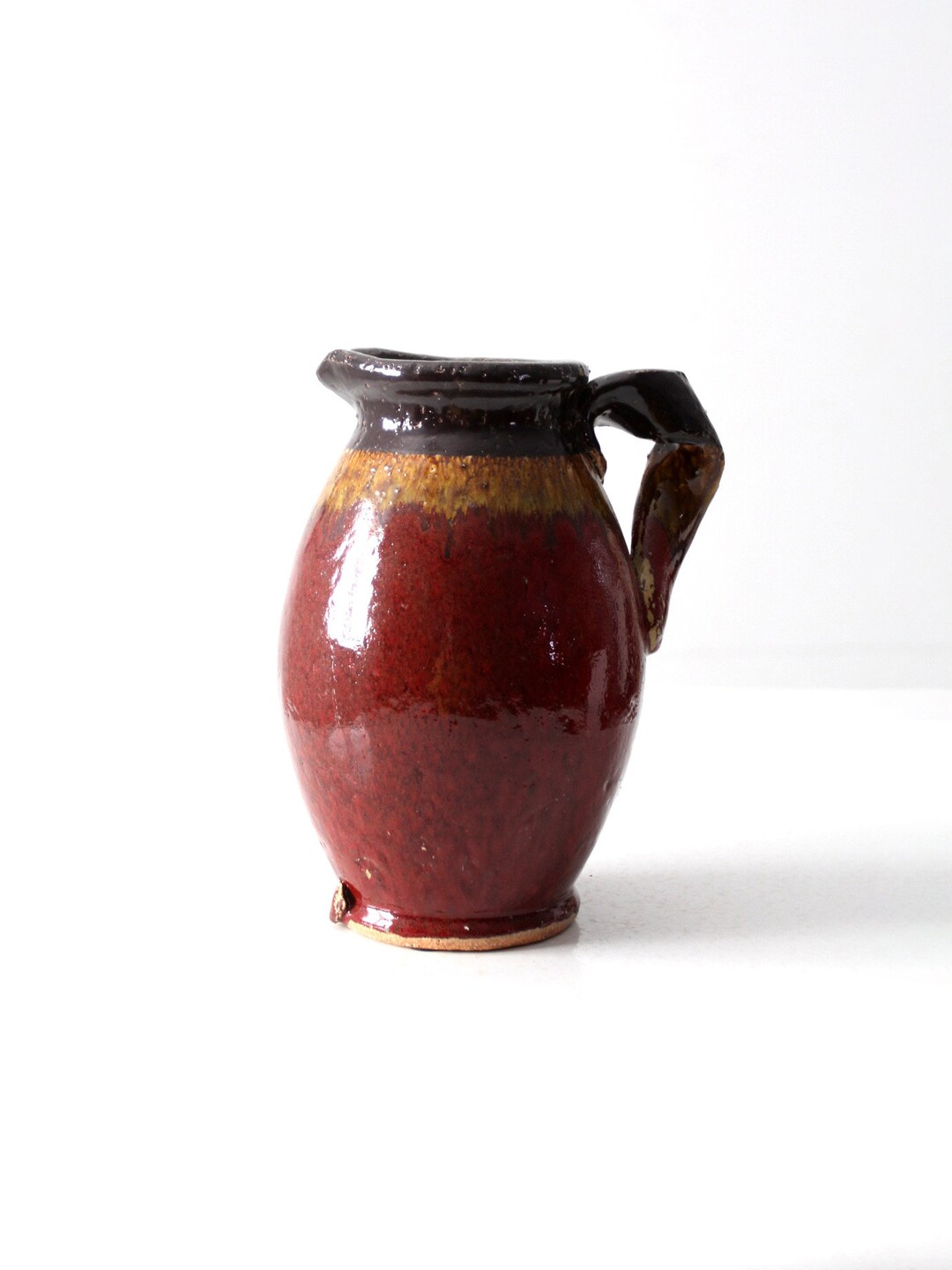 Vintage Studio Pottery Pitcher - Etsy