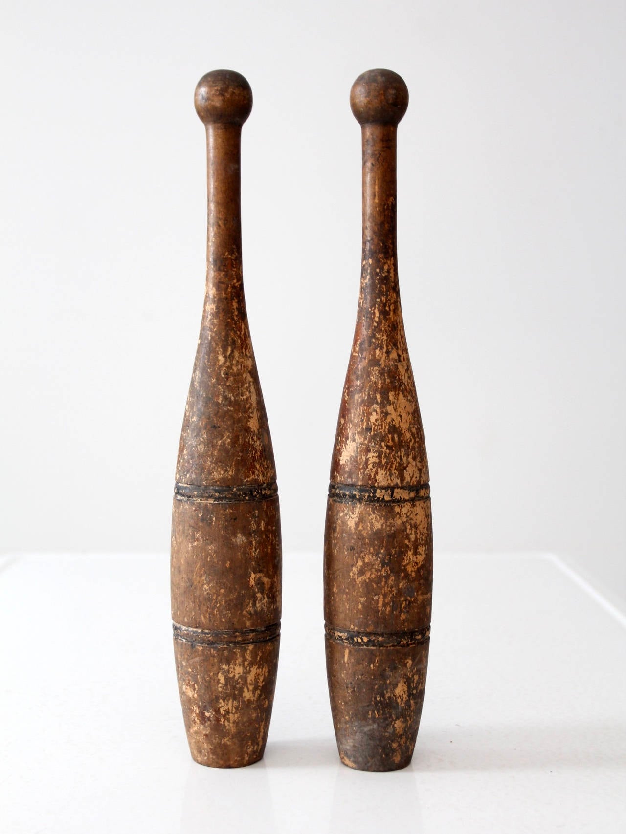 Antique Wooden Juggling Pins - Etsy