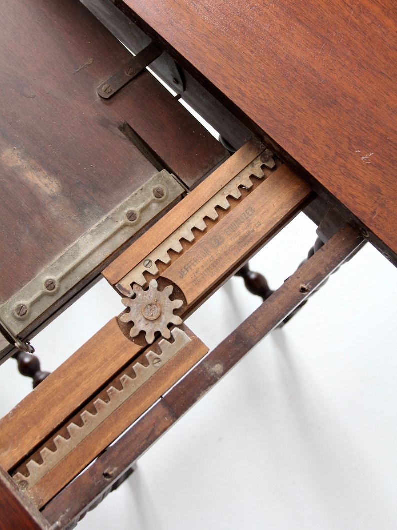 Vintage Drop Leaf Table With Jefferson Woodworking Slide Extension - Etsy