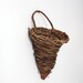 Vintage Rustic Wicker Wall Basket - Etsy