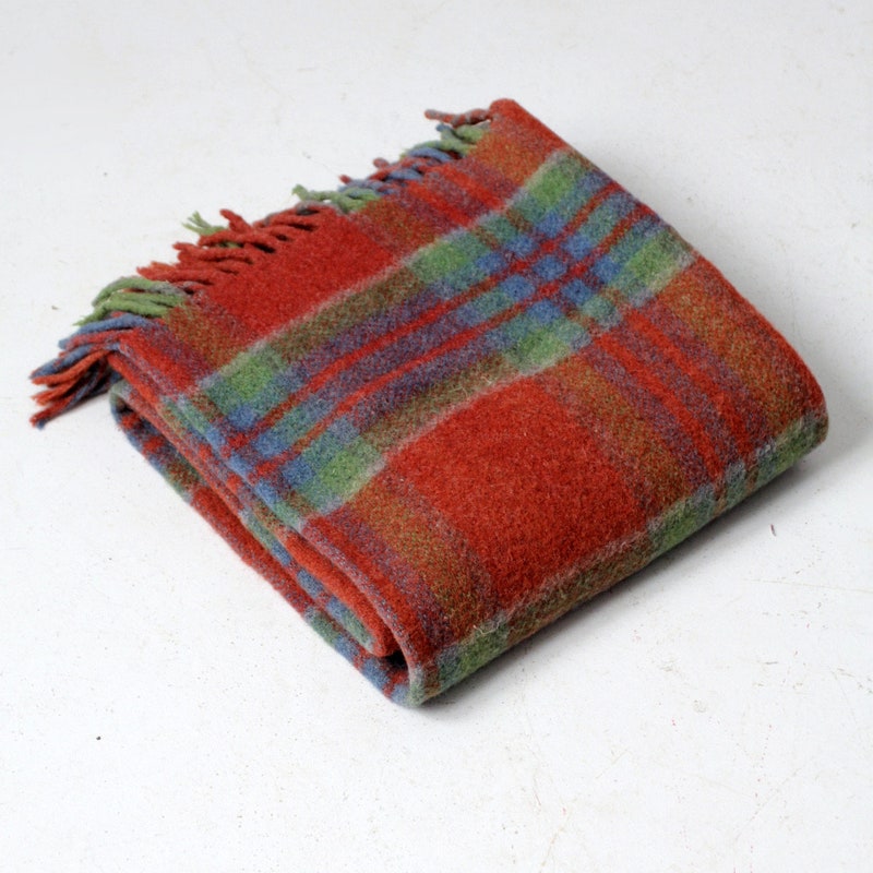 Plaid Throw Blanket - Etsy