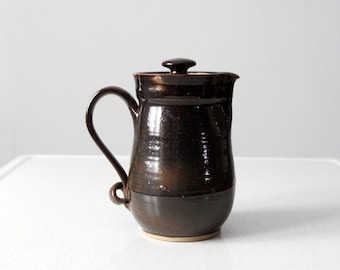 Vintage Glenn Spangler Studio Pottery Pitcher - Etsy