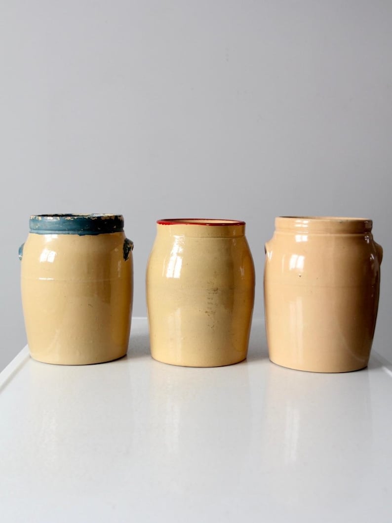 Vintage Cookie Jar Collection Set/3 Hand-painted Ceramic - Etsy