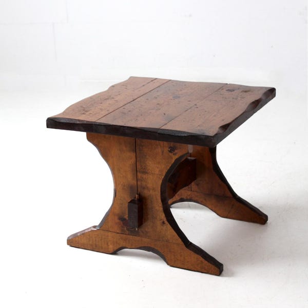 Rustic Side Table - Etsy