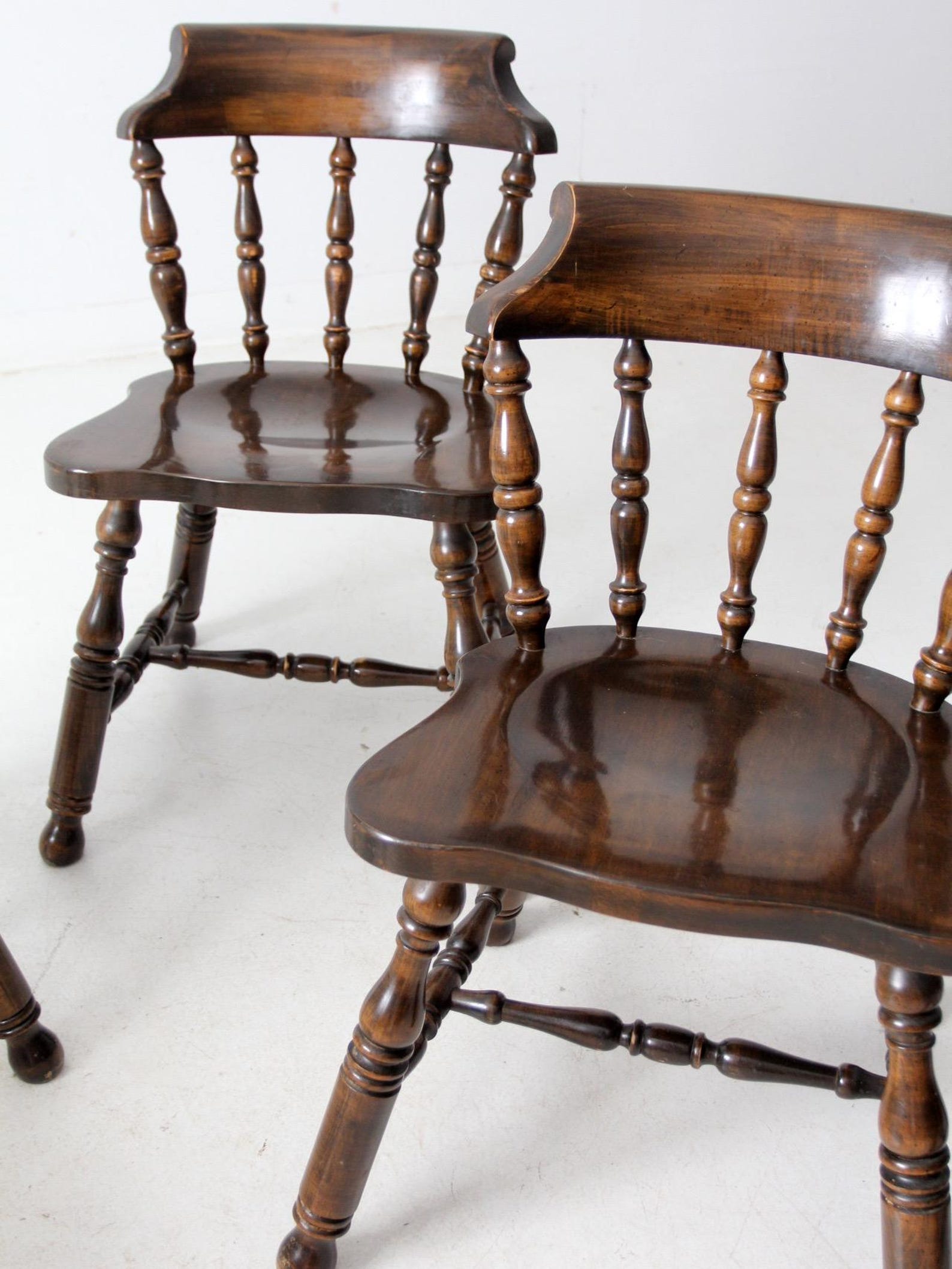 Set of 6 Colonial Revival Dining Chairs - Etsy