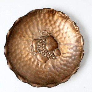 Vintage Gregorian Copper Decorative Wall Plate - Etsy