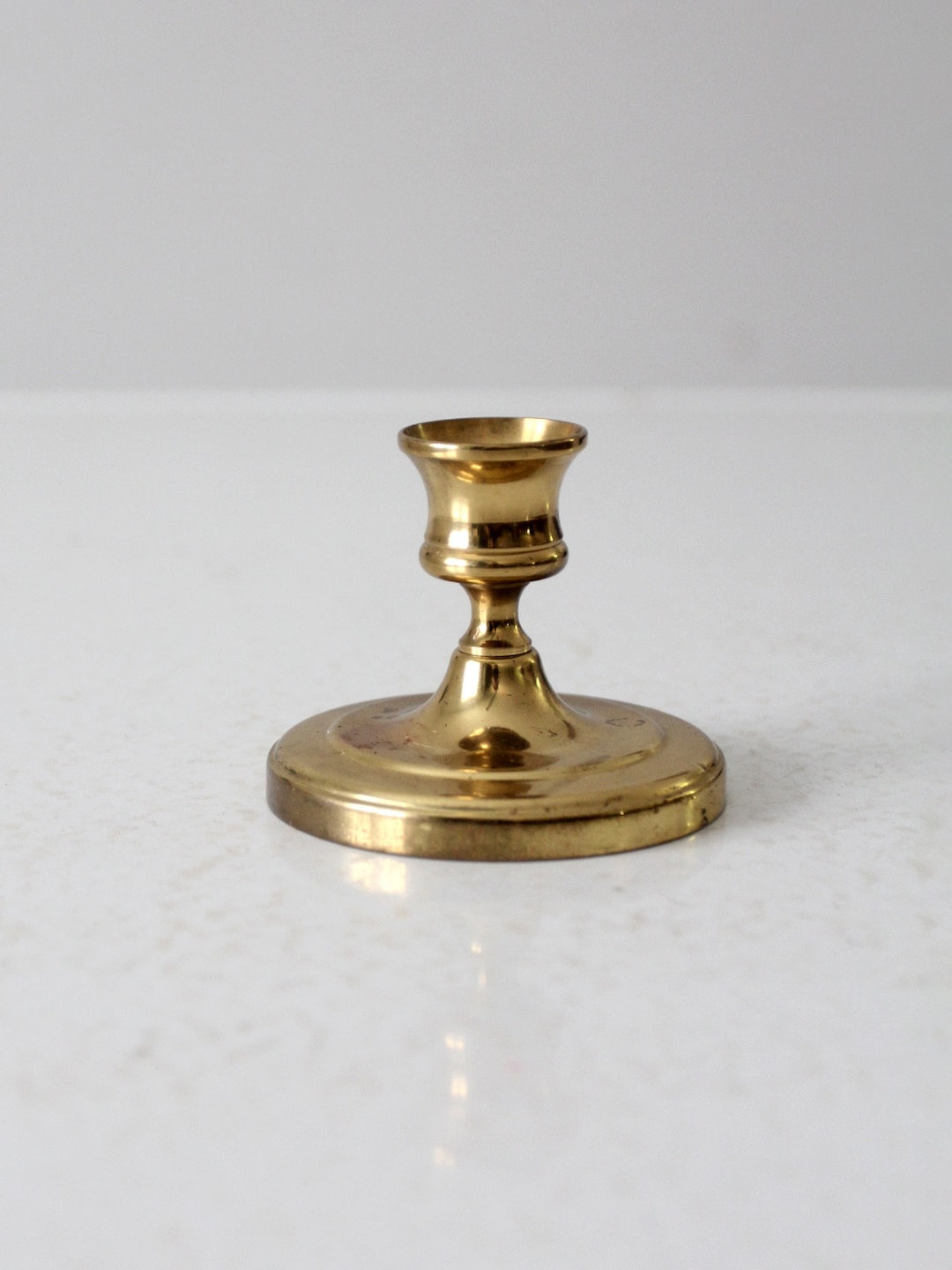 Vintage Brass Candlestick Holder - Etsy