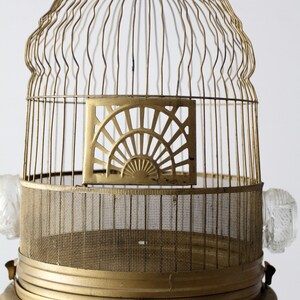 Antique Crown Bird Cage With Stand - Etsy