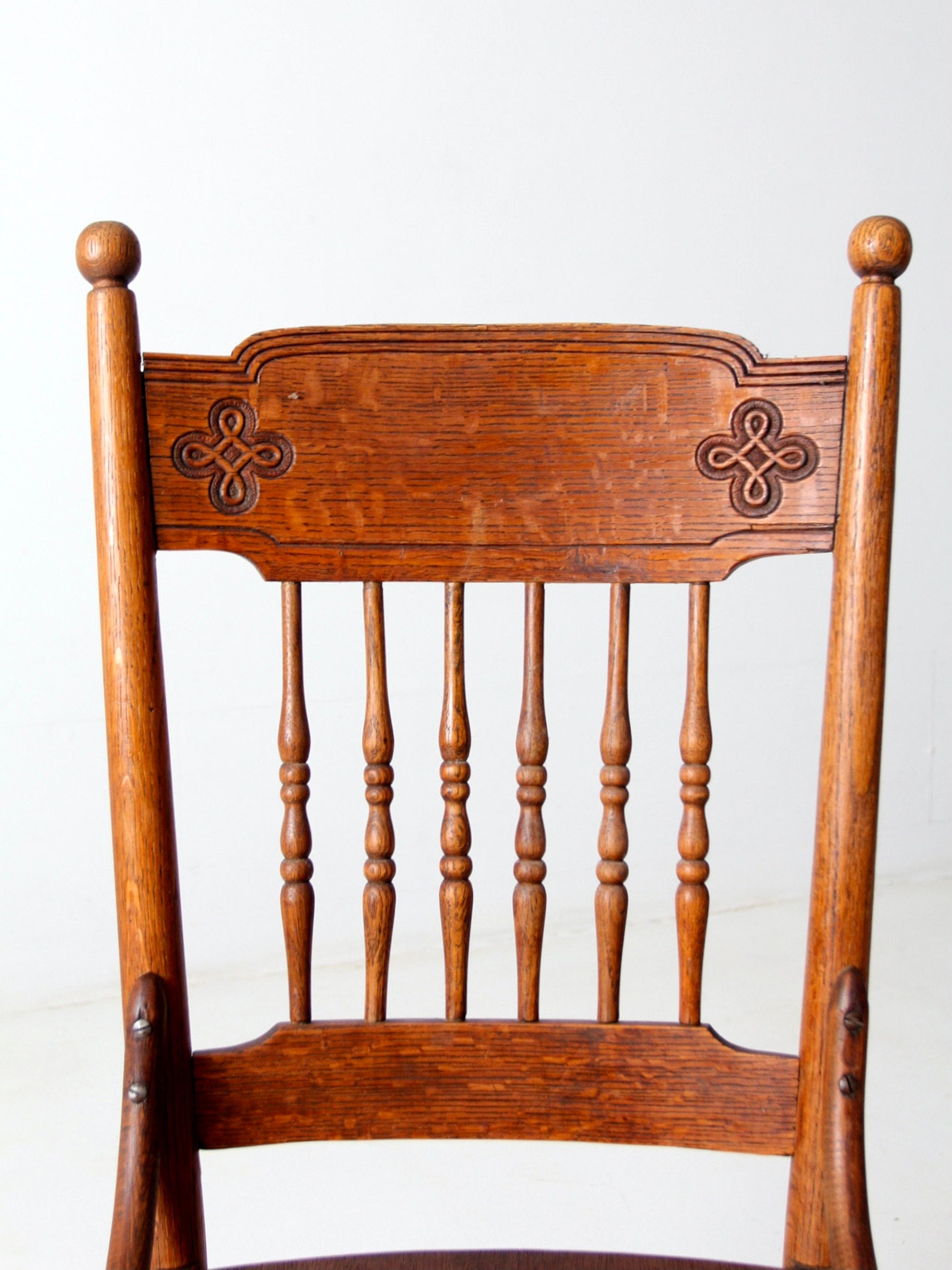 Antique Wooden Chair With Celtic Knot - Etsy