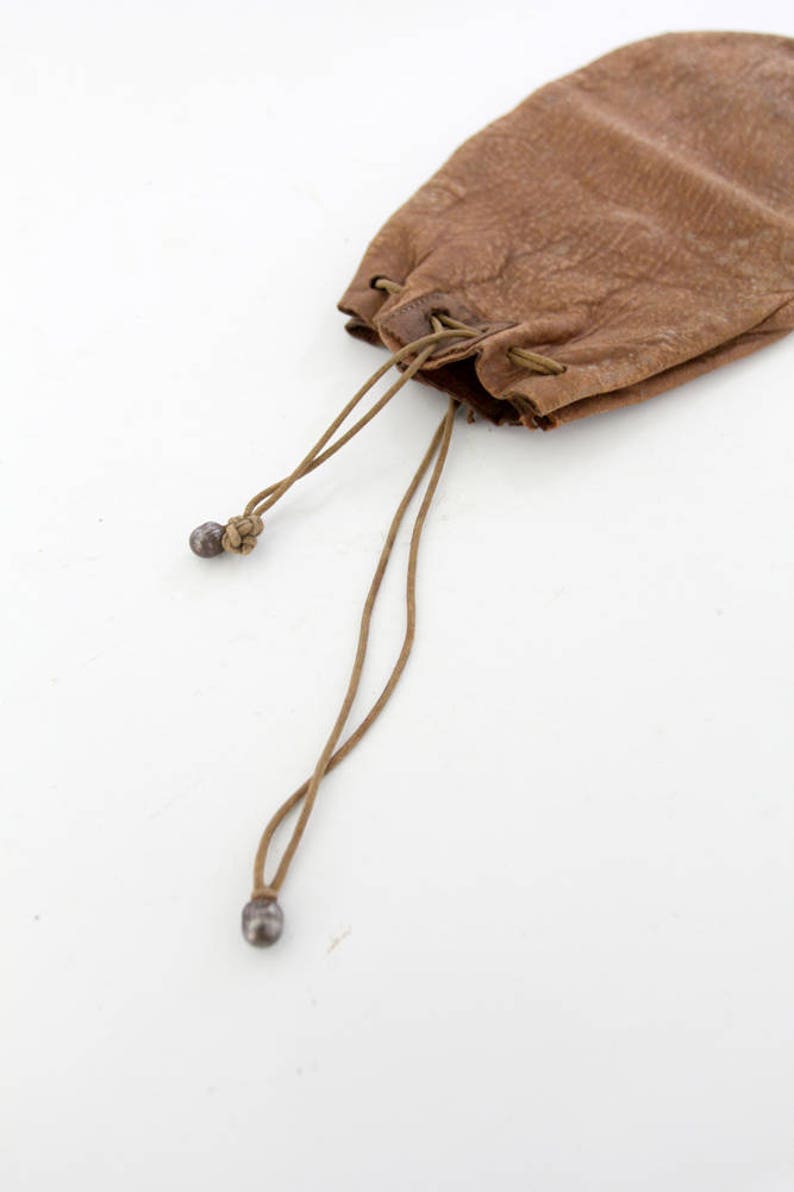 Antique Leather Pouch Marble Bag Money Bag Coin Purse | Etsy