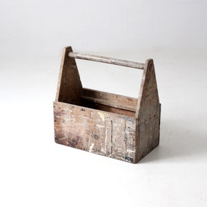 Vintage Wooden Trug Toolbox - Etsy
