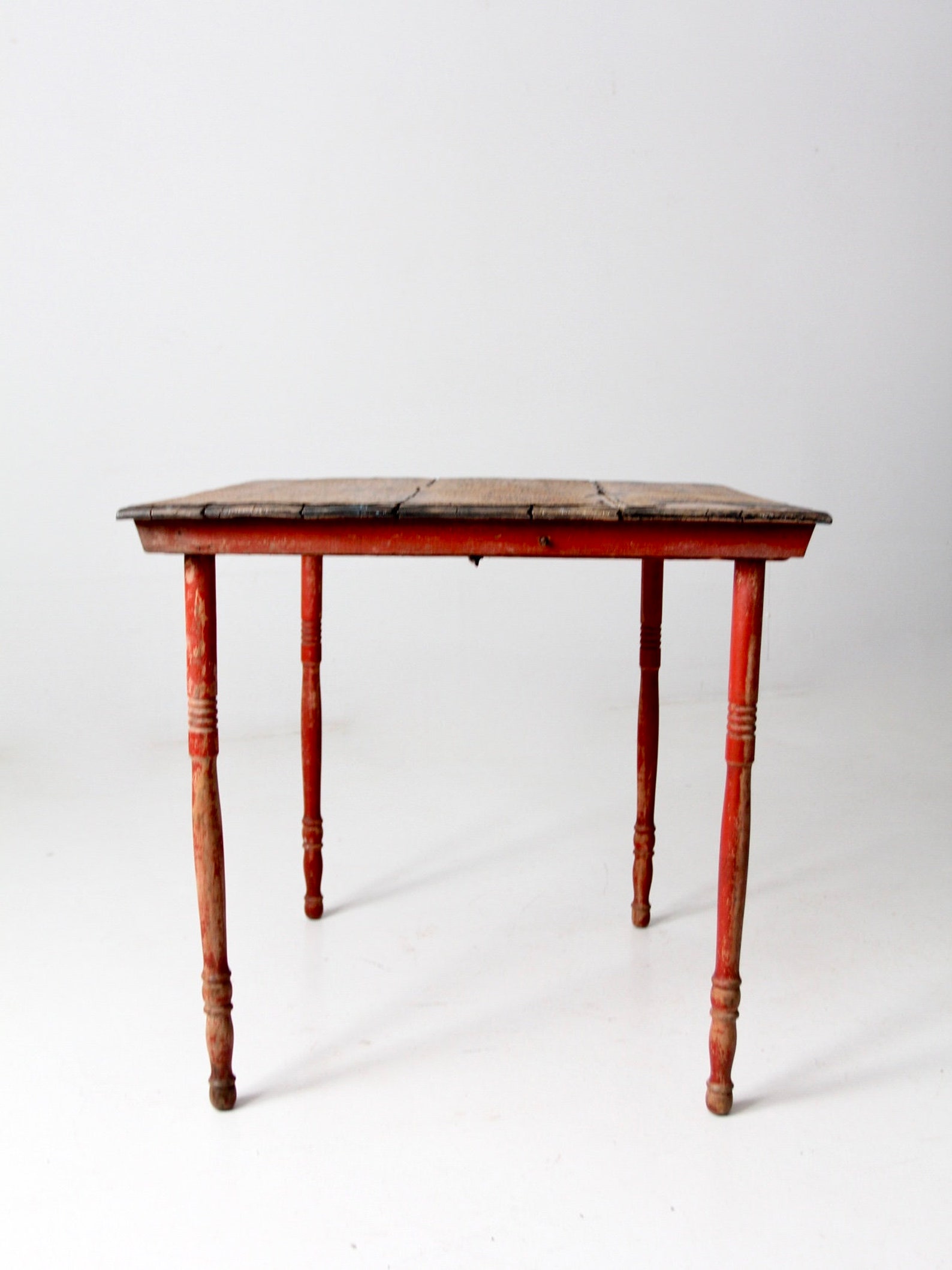 Antique Folding Table Rustic Wooden Collapsible Table - Etsy