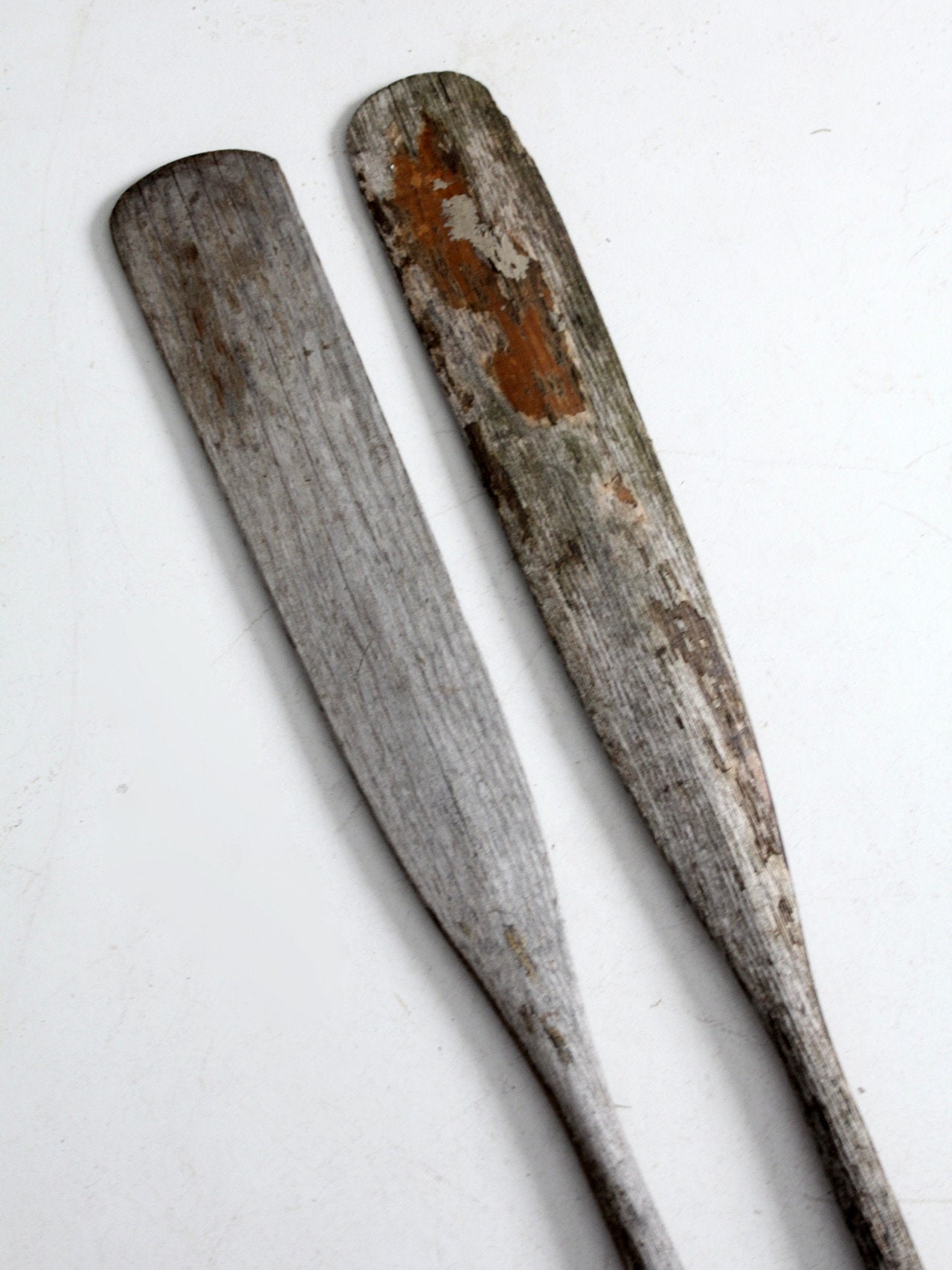 Antique Distressed Wooden Oars Pair - Etsy