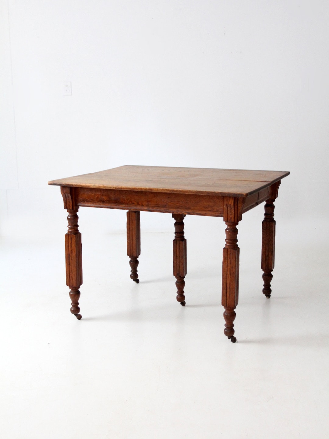 Antique Five Leg Dining Table - Etsy