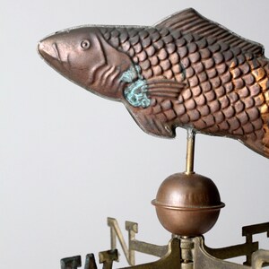 Vintage Copper Fish Weathervane - Etsy