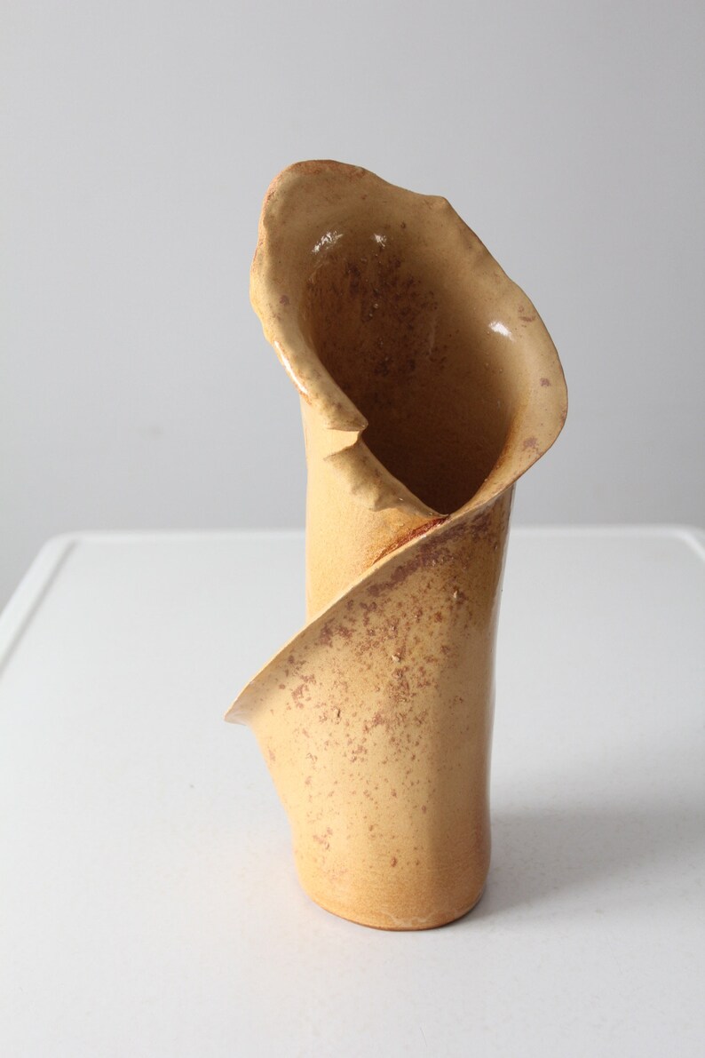 Vintage Free Form Studio Pottery Vase - Etsy