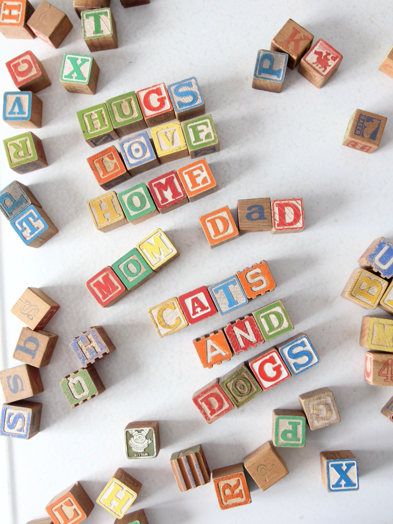 Vintage toy alphabet blocks collection 120 pc | Etsy