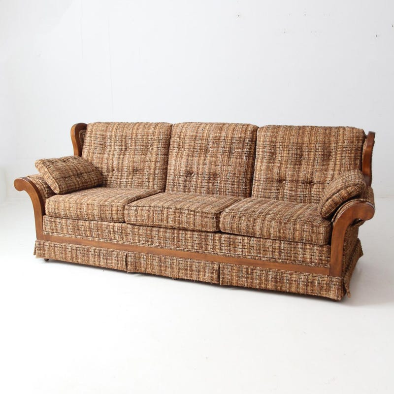 Brown Tweed Sofa - Etsy