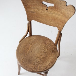 Antique Bentwood Chair With Cutout Back - Etsy