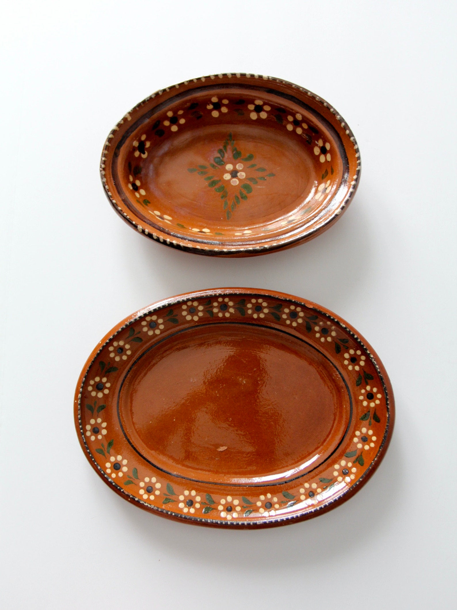 Vintage Mexican Pottery Serving Dishes Set of 2 - Etsy Israel