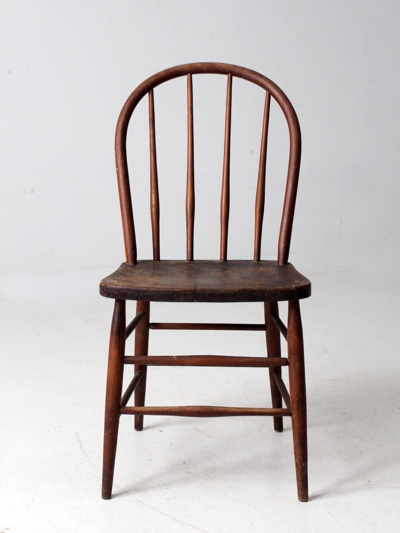 Antique Bow Back Windsor Chair - Etsy
