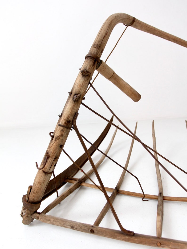 Antique Grain Cradle Scythe, Primitive Farm Tool - Etsy