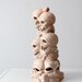 Vintage Lighted Ceramic Skull Stack - Etsy