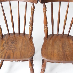 Vintage Virginia House Oak Dining Chair Set of 4 - Etsy