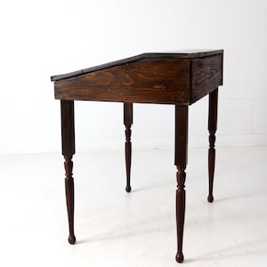 Vintage Slant Top Wood Desk - Etsy