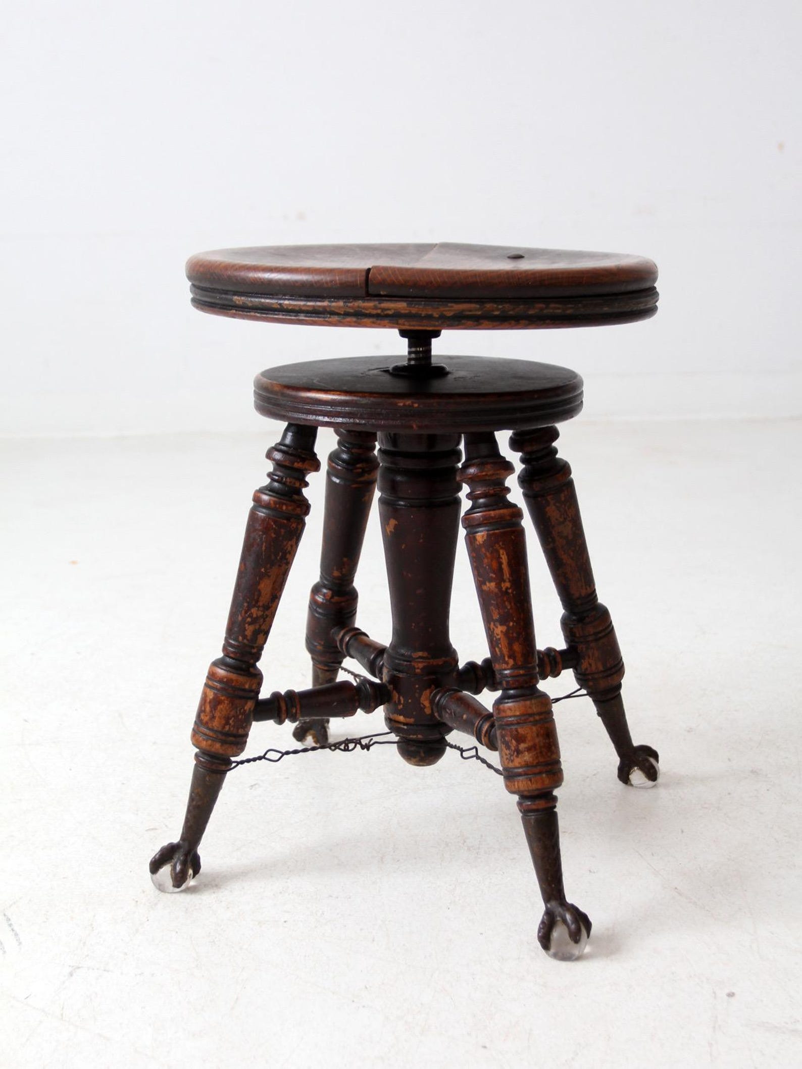 Antique Claw and Ball Foot Piano Stool - Etsy