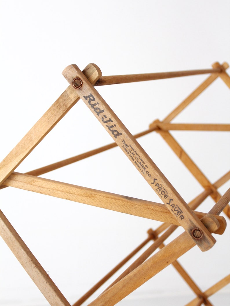 Vintage Rid-jid Wooden Drying Rack - Etsy