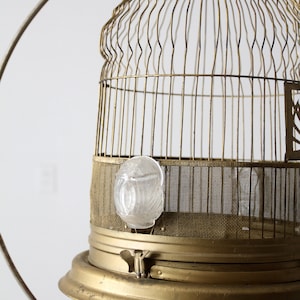 Antique Crown Bird Cage With Stand - Etsy