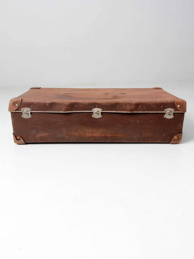 Vintage Echt Vulkanfiber Suitcase German Luggage - Etsy