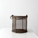 Vintage Wire Mesh Basket Metal Bucket - Etsy