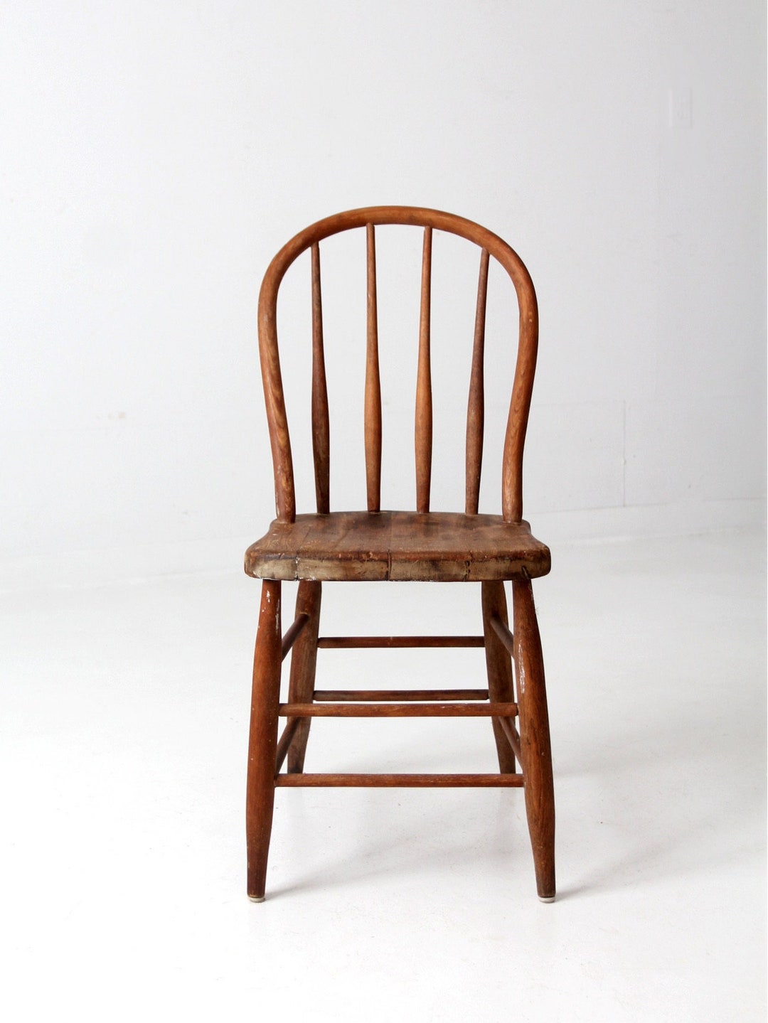 Antique Spindle Back Chair, Farmhouse Bow Back Windsor Chair - Etsy
