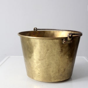 Antique Brass Kettle, Fire Pot Bucket - Etsy