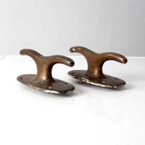 Vintage Brass Boat Cleats, Nautical Hardware - Etsy