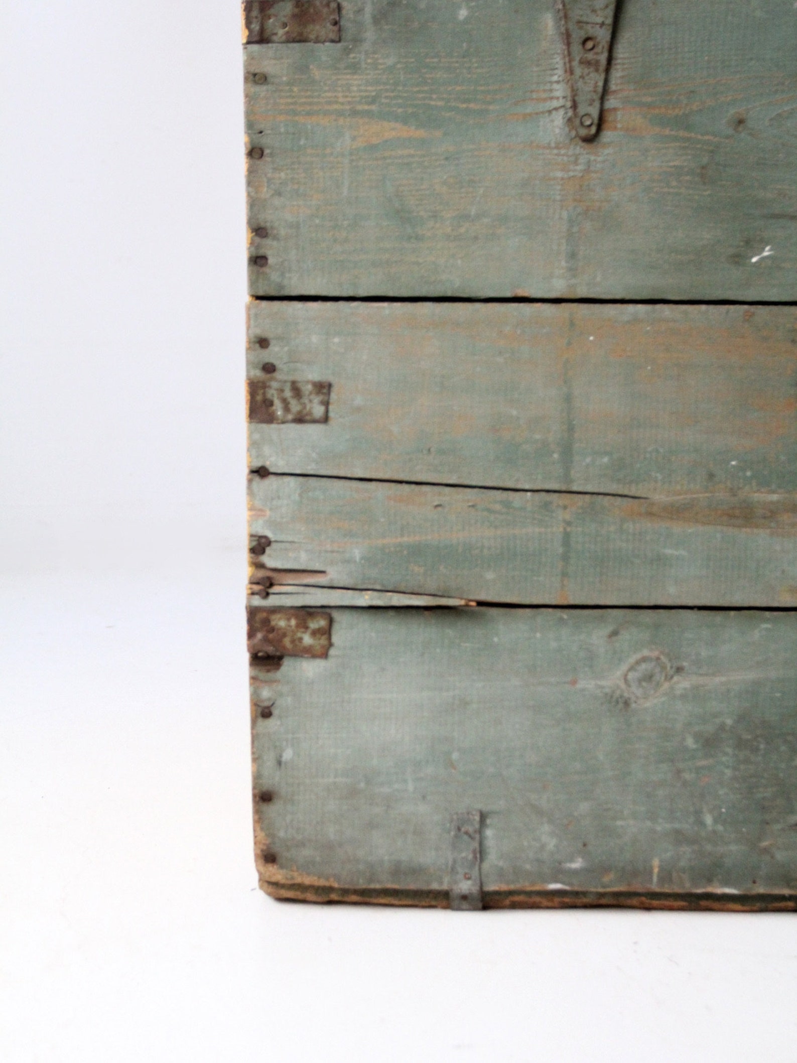 Antique Flat Top Trunk or Blanket Chest | Etsy