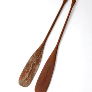 Vintage Wooden Oars Pair - Etsy