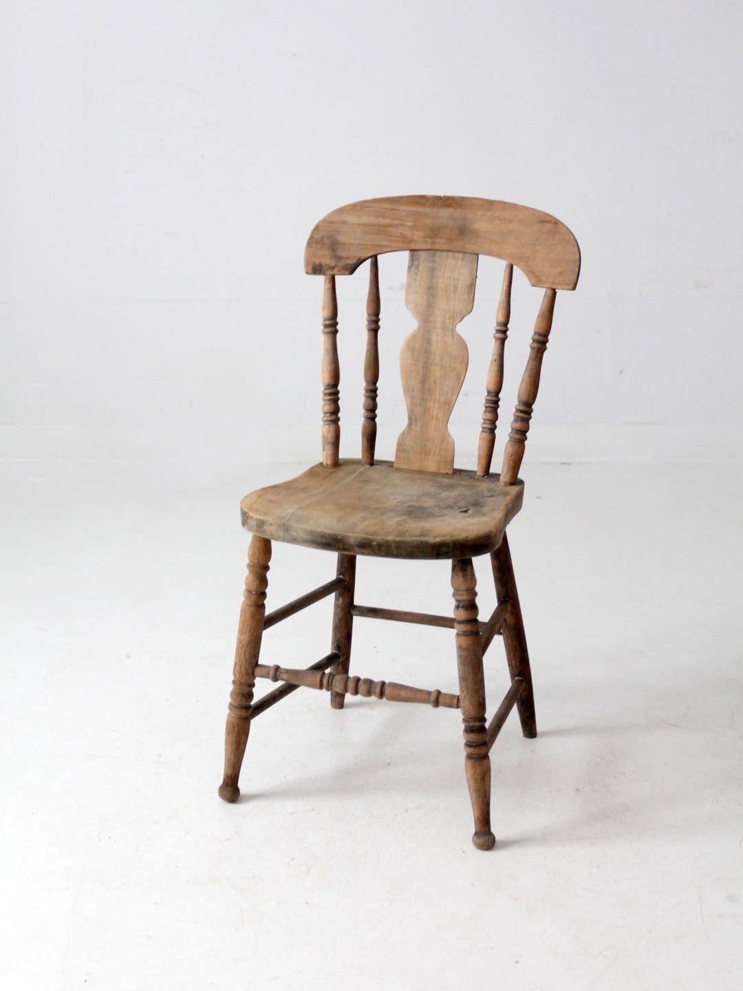 Antique Splat Back Rustic Windsor Chair - Etsy