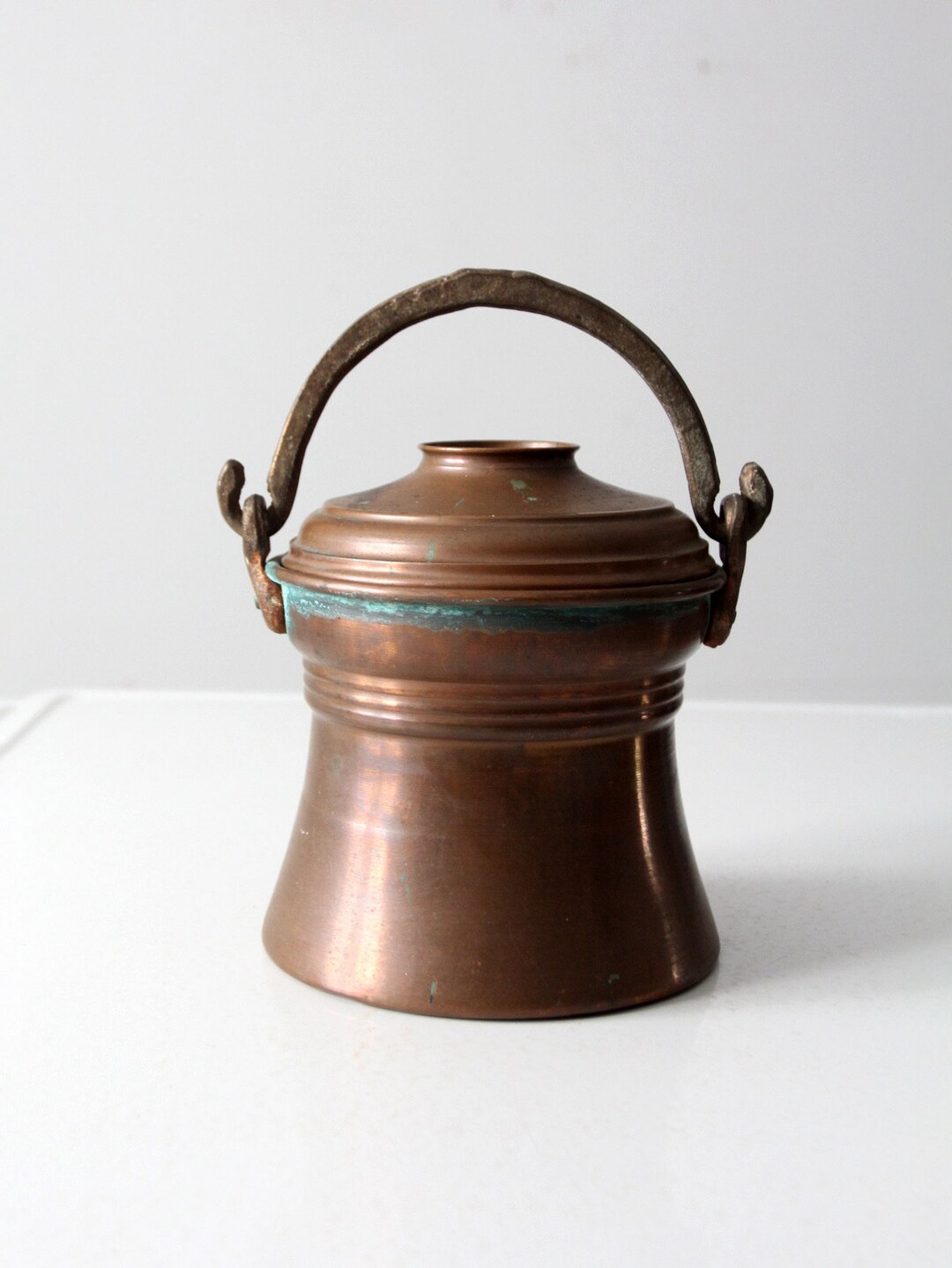 Antique Copper Fire Pot Bucket - Etsy