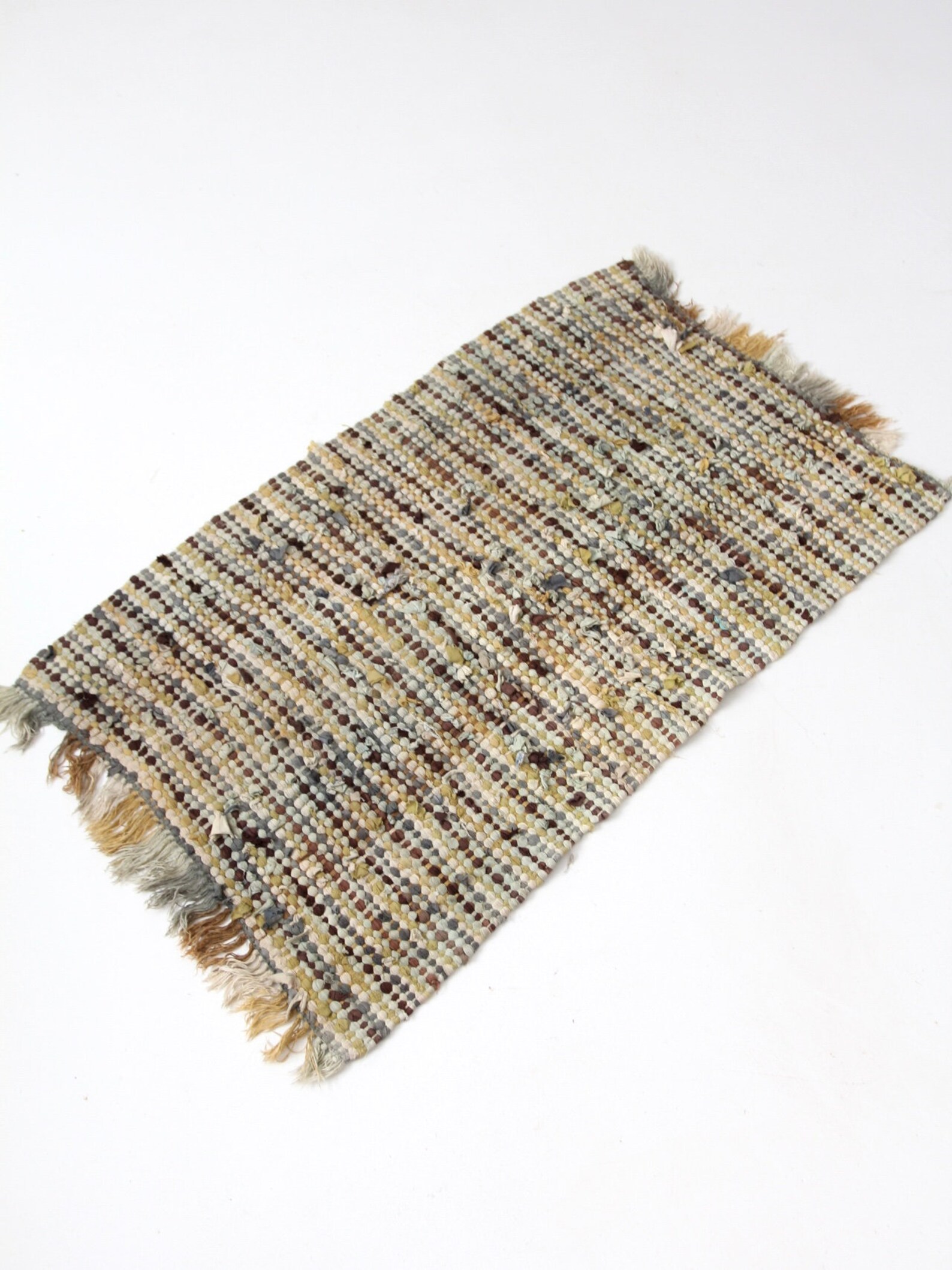 Vintage Rag Rug Accent Rug - Etsy