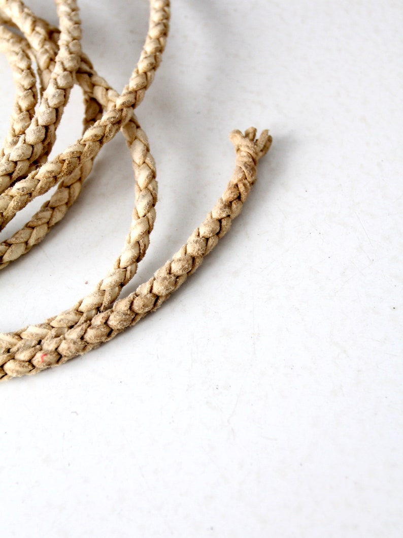 Vintage rawhide ranch rope braided rawhide reata | Etsy