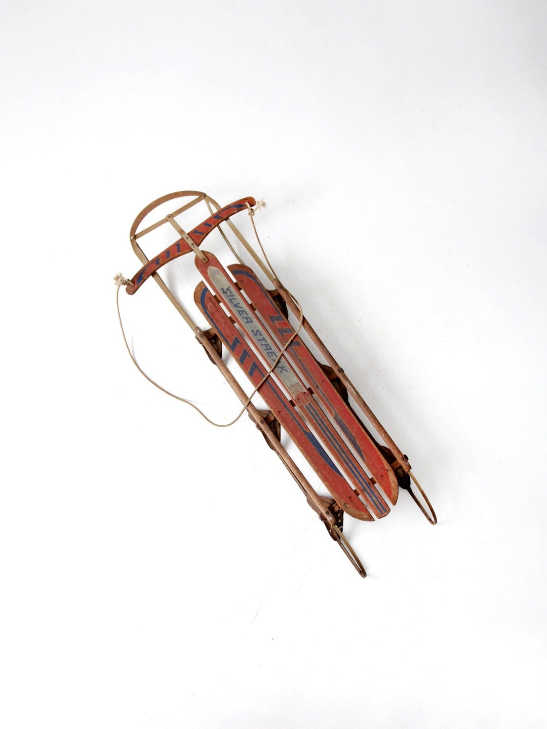 Vintage Garton Silver Streak Sled - Etsy