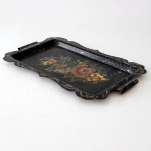 Antique Tole Tray Victorian Hand Painted Metal Tray - Etsy