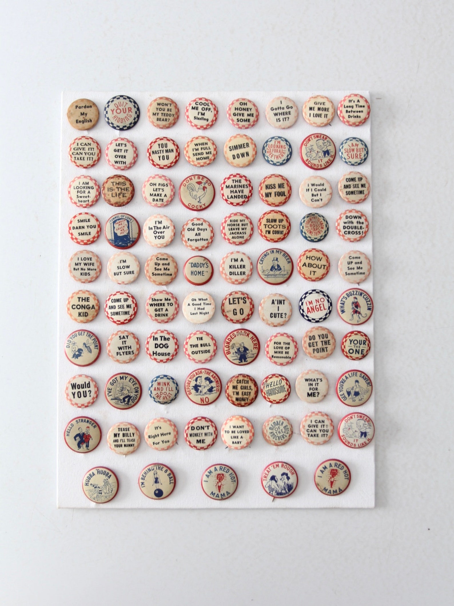 Vintage Pinback Buttons Collection Circa 1930s 1940s - Etsy