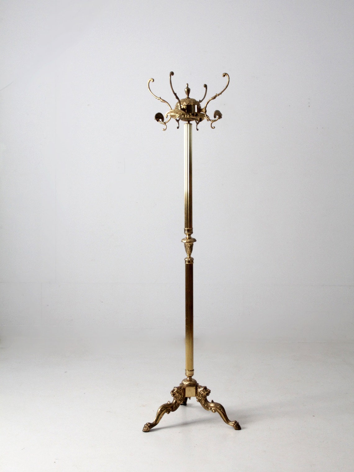 Vintage Italian Brass Coat Stand - Etsy