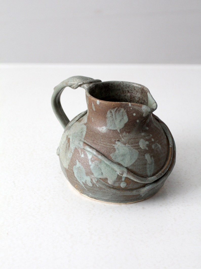 Vintage Studio Pottery Pitcher - Etsy